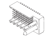 HDM Board-to-Board Backplane Header, Vertical, SMC, Solder Tail, Guide Pin Option, Guide Post Location B, Polarizing Key Position N/A, 72 Circuits for sale