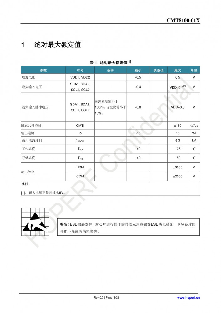 CMT8100N datasheet page 3