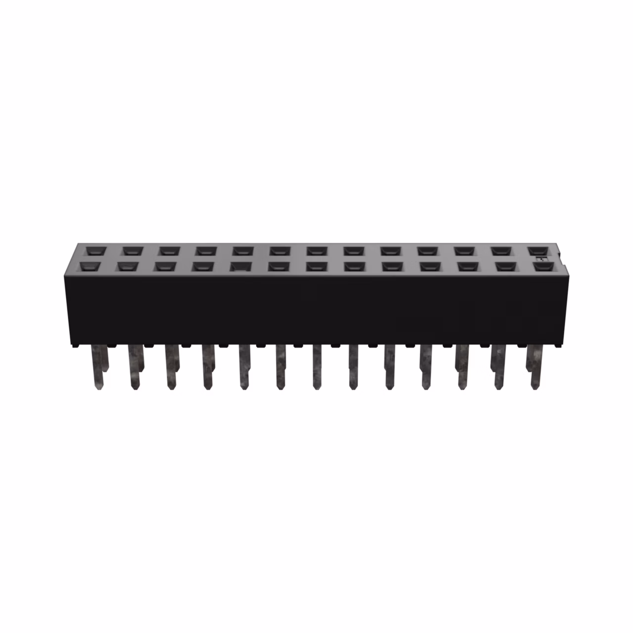 Milli-Grid Vertical Receptacle, 2.00mm Pitch, Dual Row, Through Hole, 3.00mm Tail Length, 0.38µm Gold (Au) Plating, 26 Circuits, Circuit 5 Voided, Lead-Free, Tube for sale