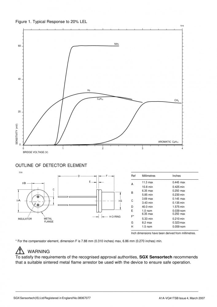 VQ41TSB technical document page 2
