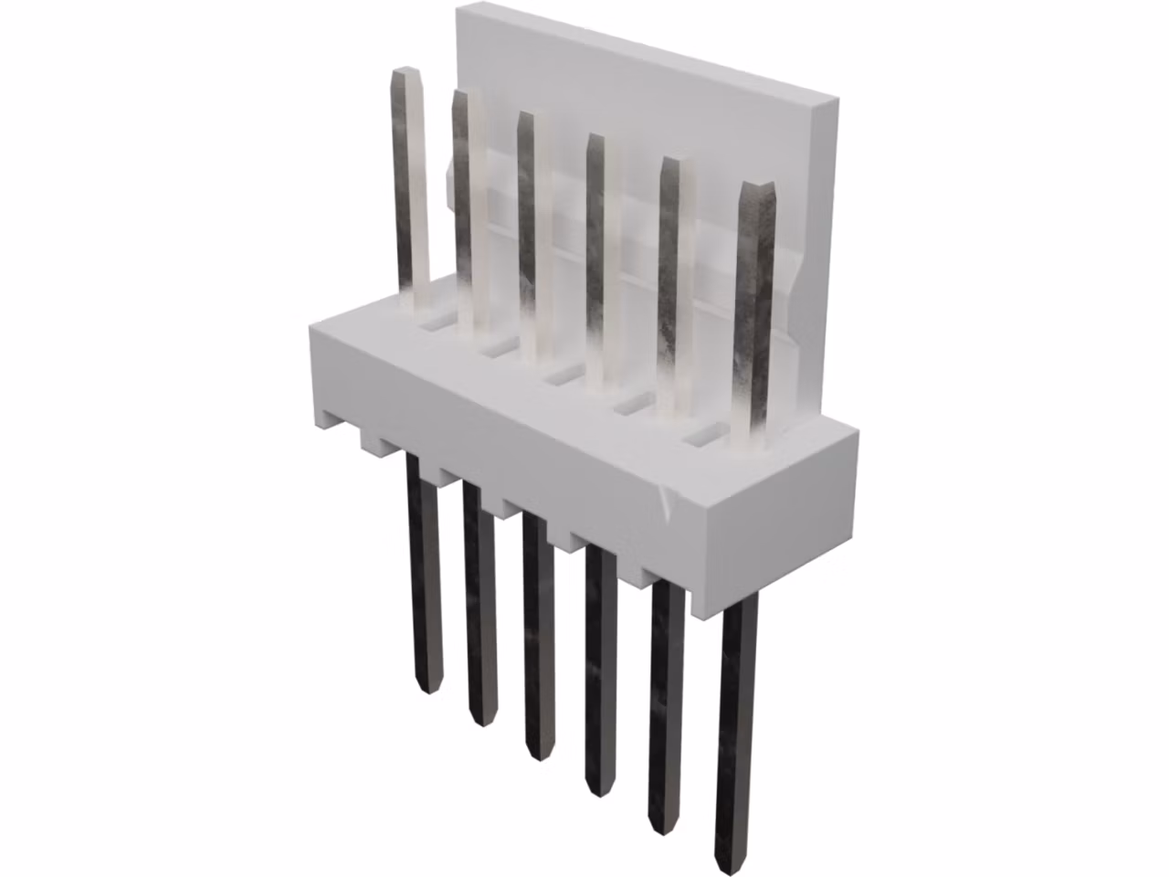 KK 254 Header, Vertical, Square Pin, Friction Lock, 6 Circuits, 7.14mm Mating Pin Length, 10.00mm Tail Length, 1.52µm Reflowed Matte Tin (Sn) Plating for sale