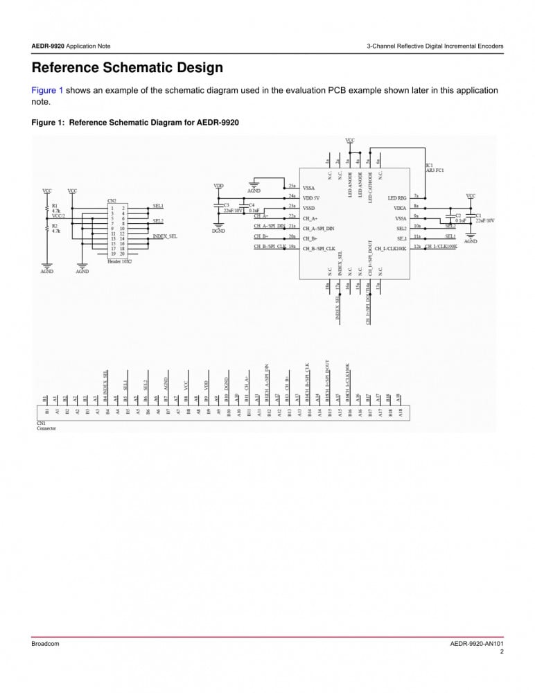 HEDS-9920EVB technical document page 2