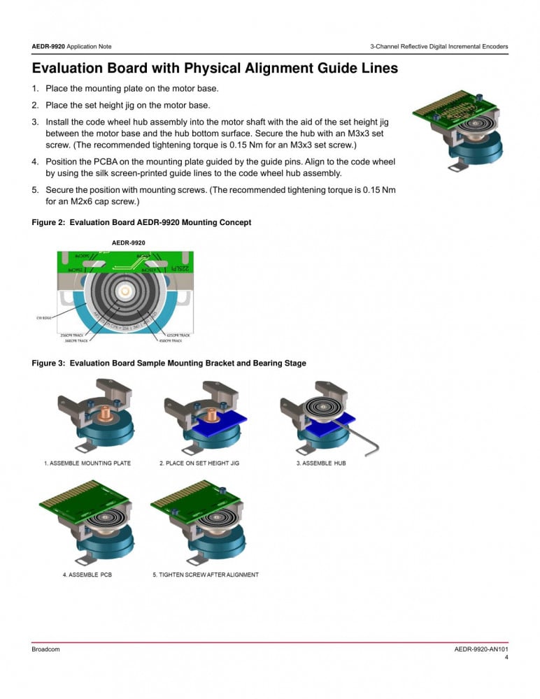 HEDS-9920EVB technical document page 4