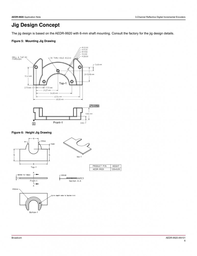 HEDS-9920EVB technical document page 6