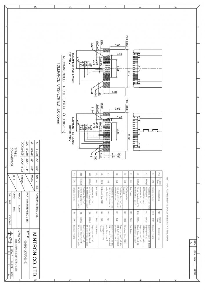 MINTRON 00302-UCAF001-X technical drawing page 2