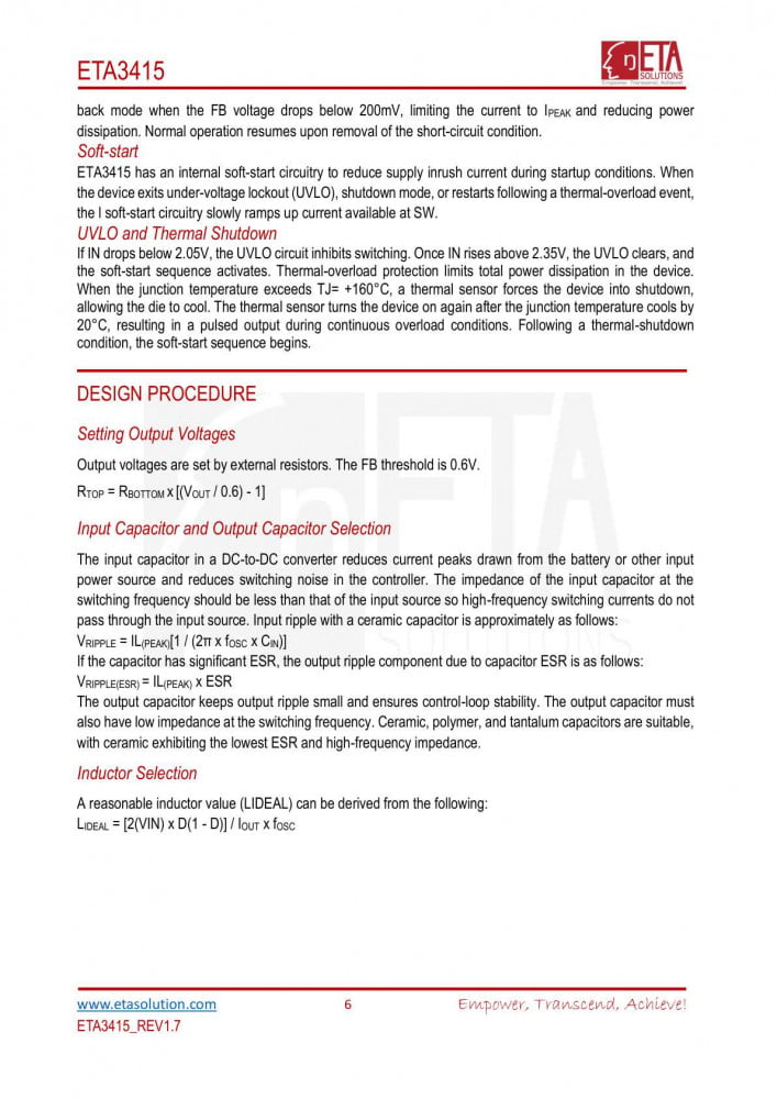 ETA3415DCG datasheet page 6