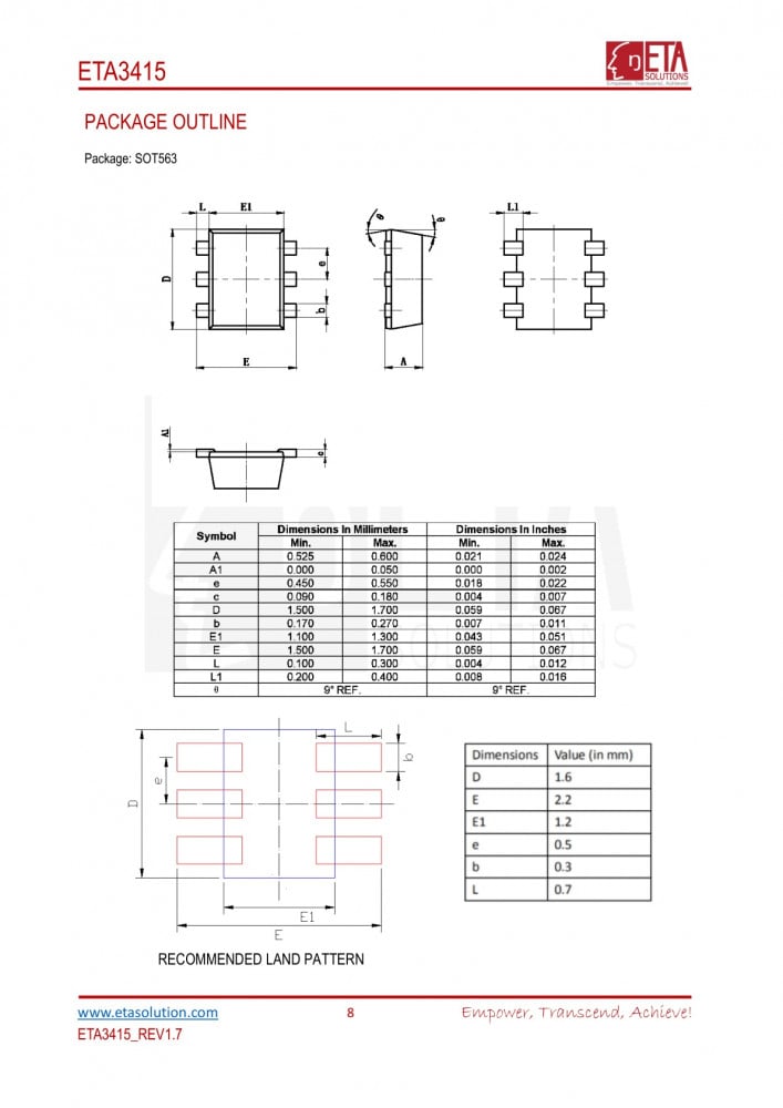ETA3415DCG datasheet page 8