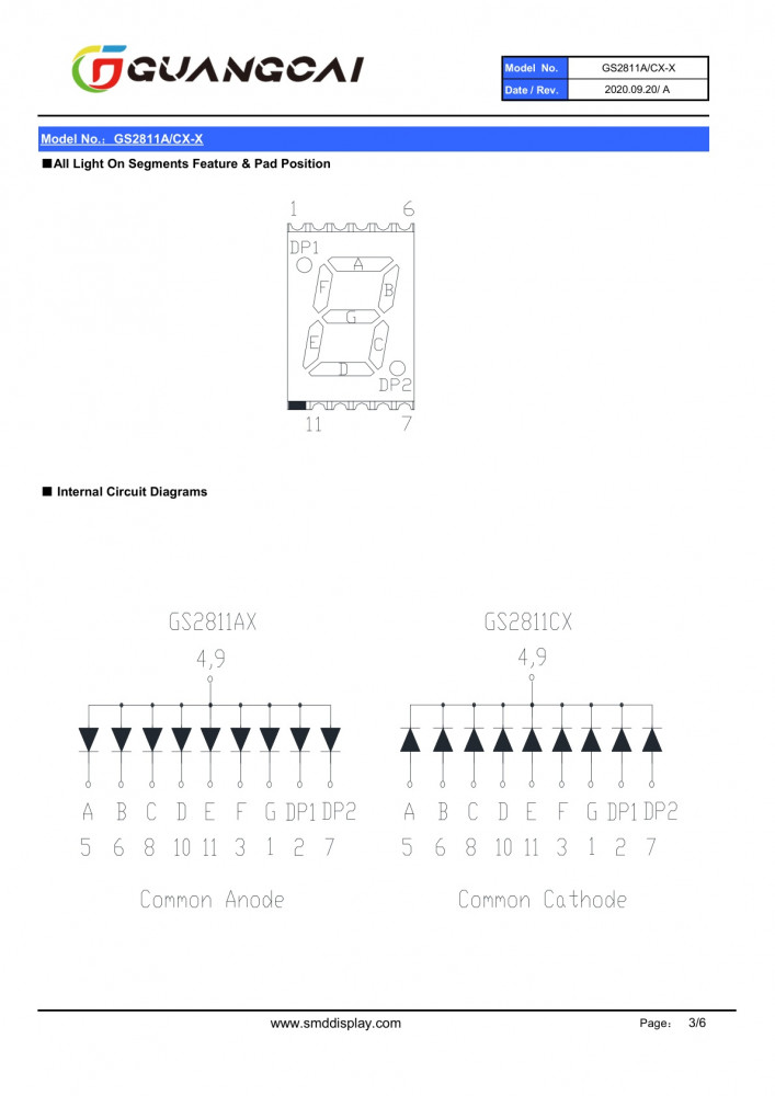GS2811 technical document page 3