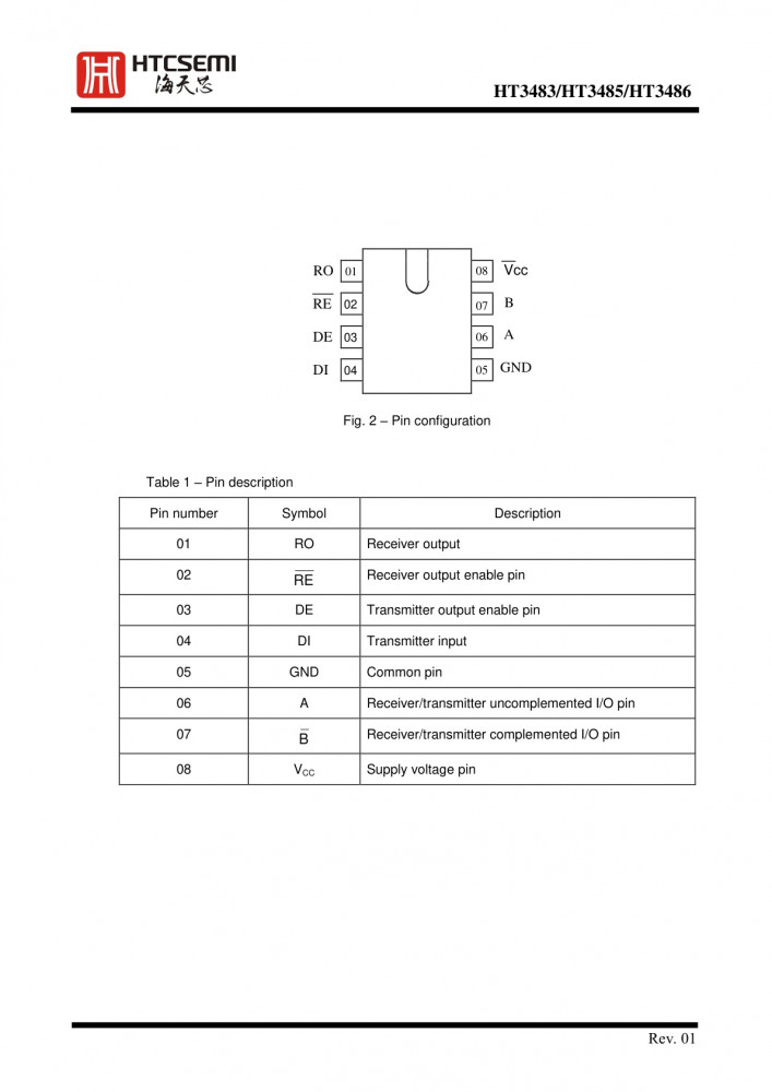 HT3483ARZ technical document page 2