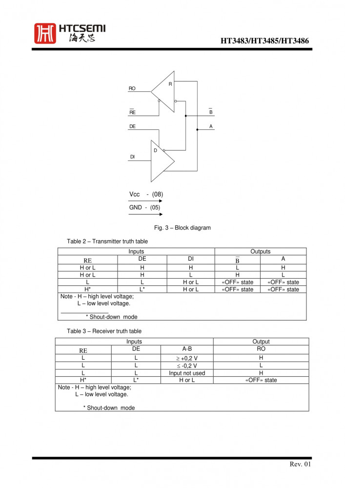 HT3483ARZ technical document page 3