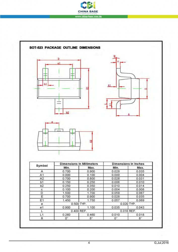 CBI DTC144EE datasheet page 4
