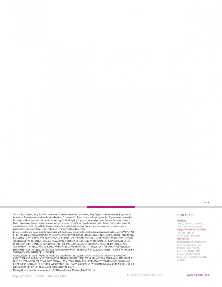 D2W203F technical document page 4