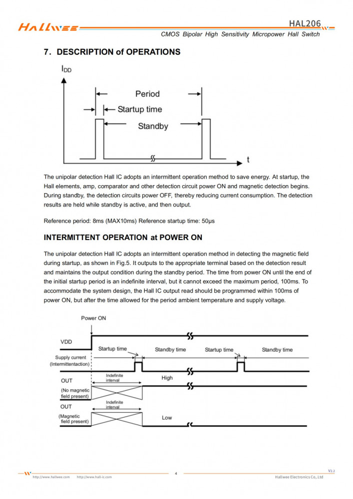 HAL206SO technical document page 4
