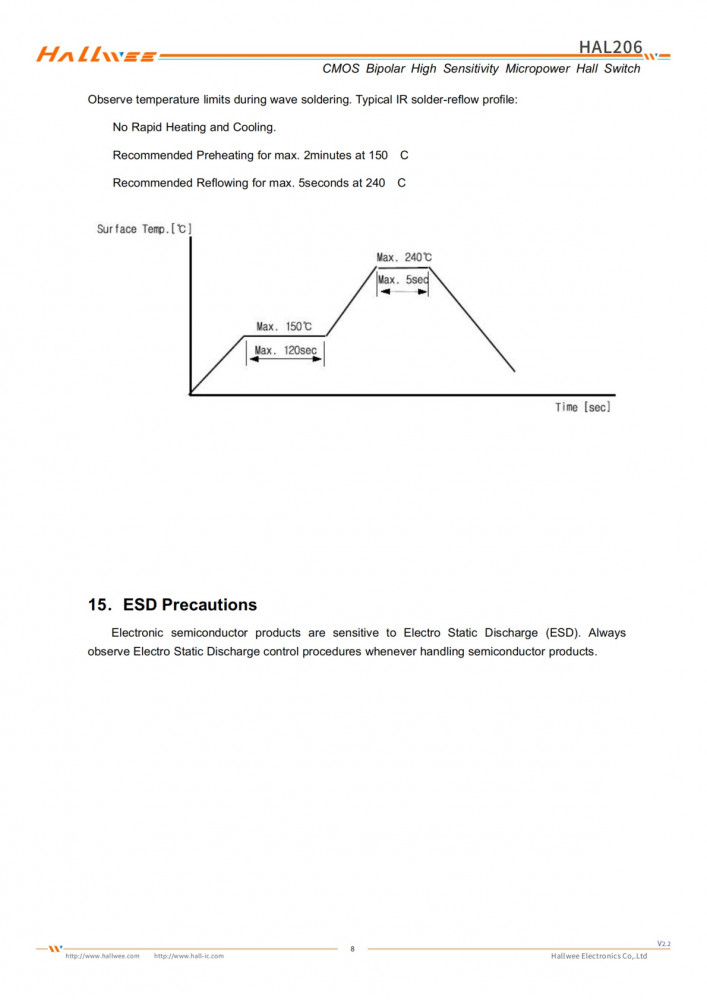 HAL206SO technical document page 8