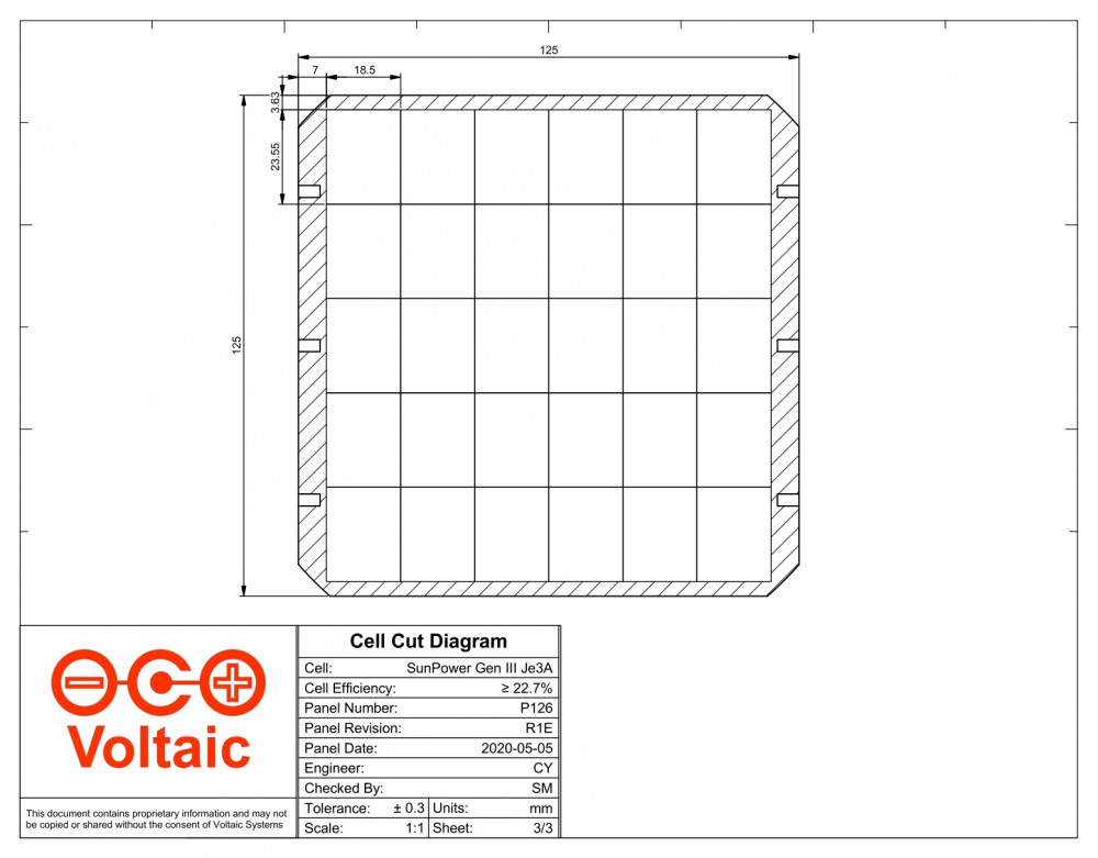 5366 solar cell cut diagram