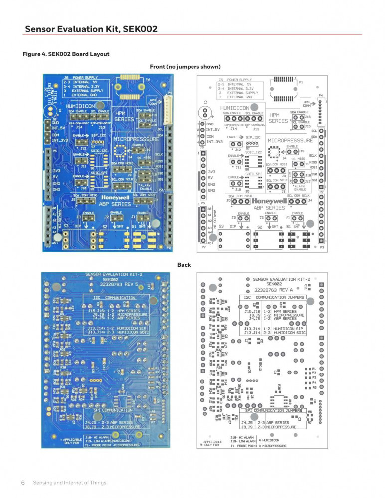 SEK002 board layout front