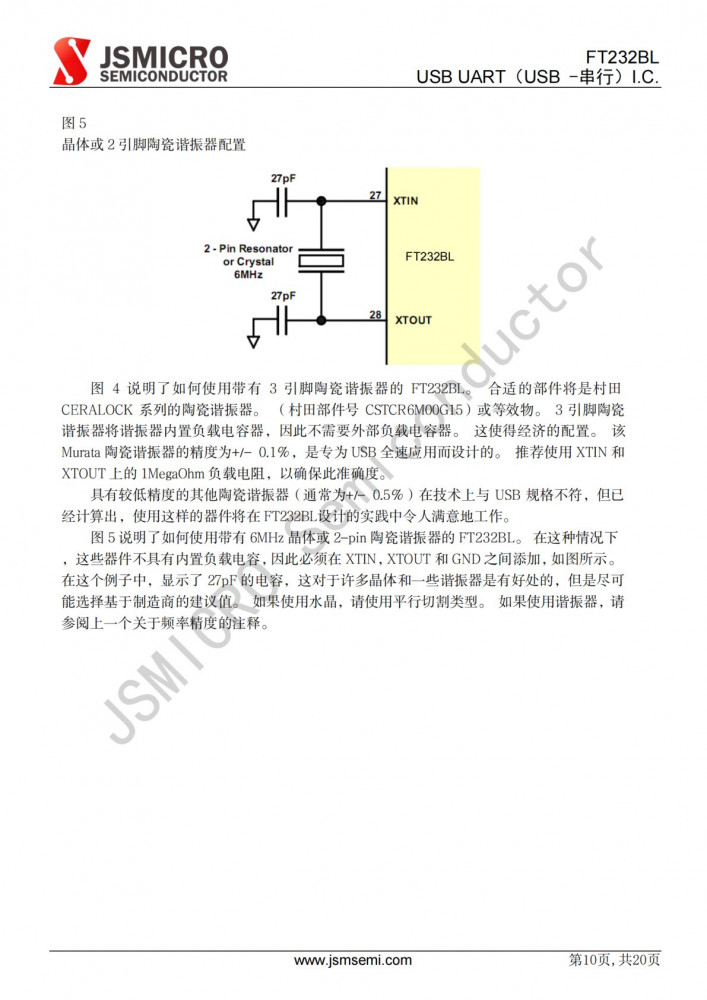 FT232BL-JSM datasheet page 10