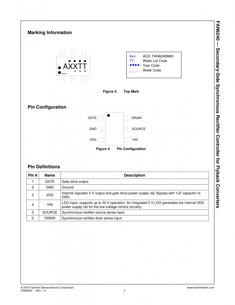 FAN6240 datasheet page 4