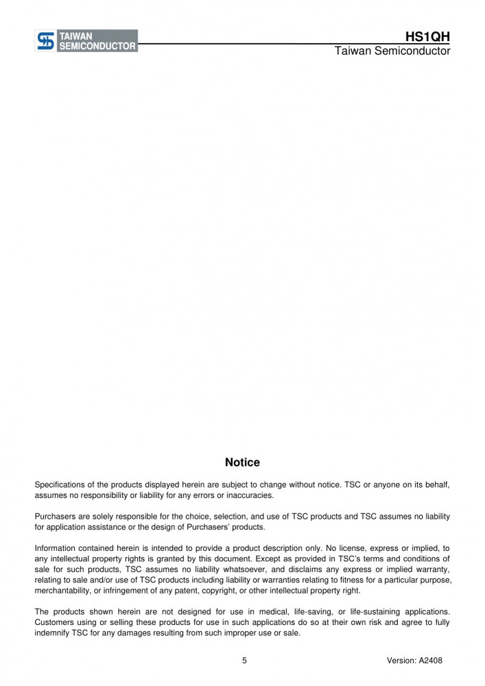 HS1QH datasheet page 5