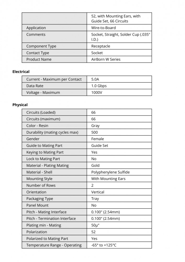 WTB66SACSY-52 technical document image 2