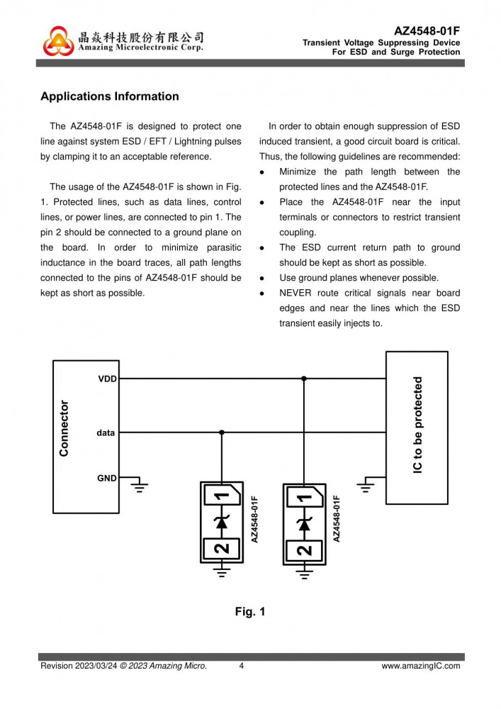 AZ4548-01F datasheet page 4