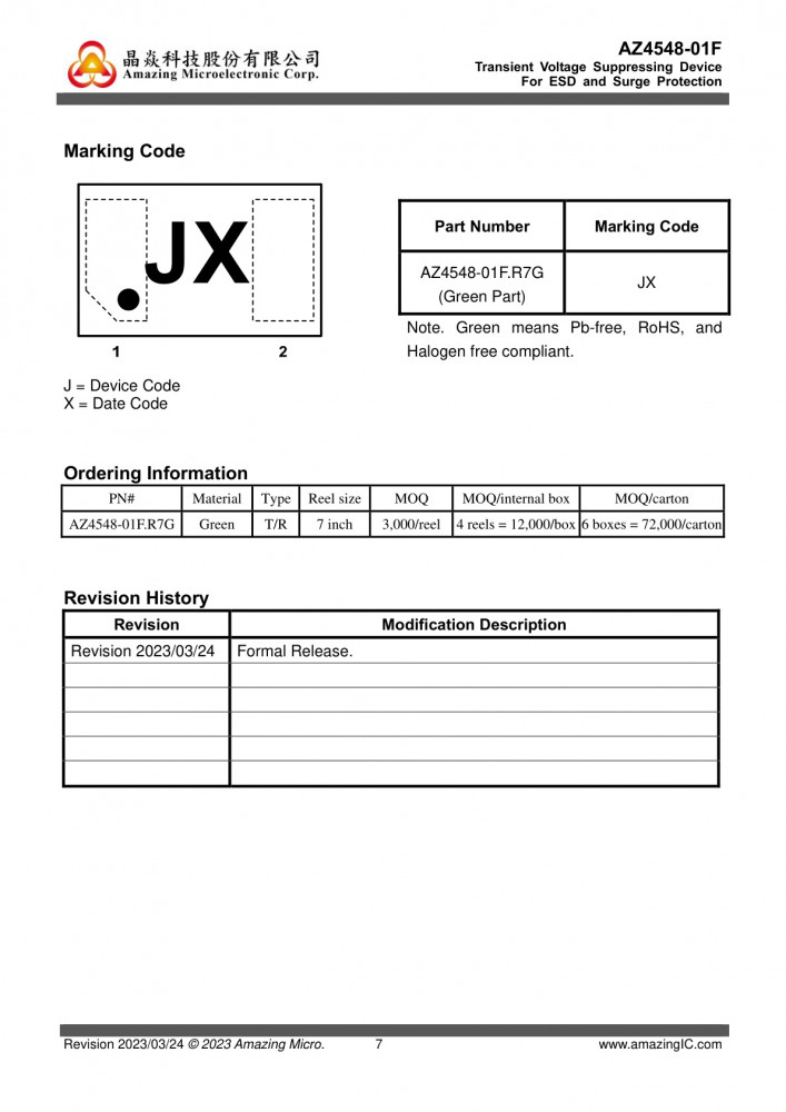 AZ4548-01F datasheet page 7