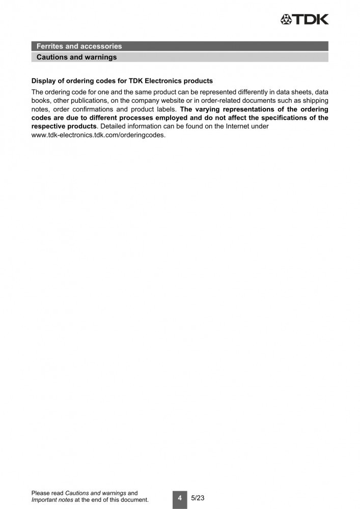 TDK ferrite document page 4