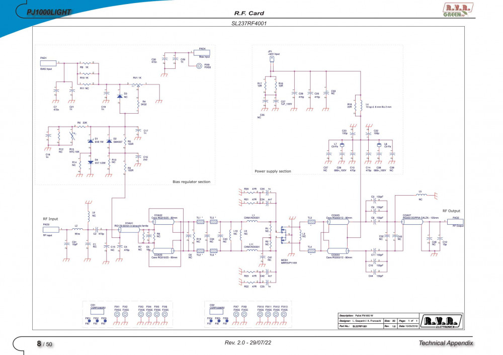 PJ1000LIGHT technical annex page 10