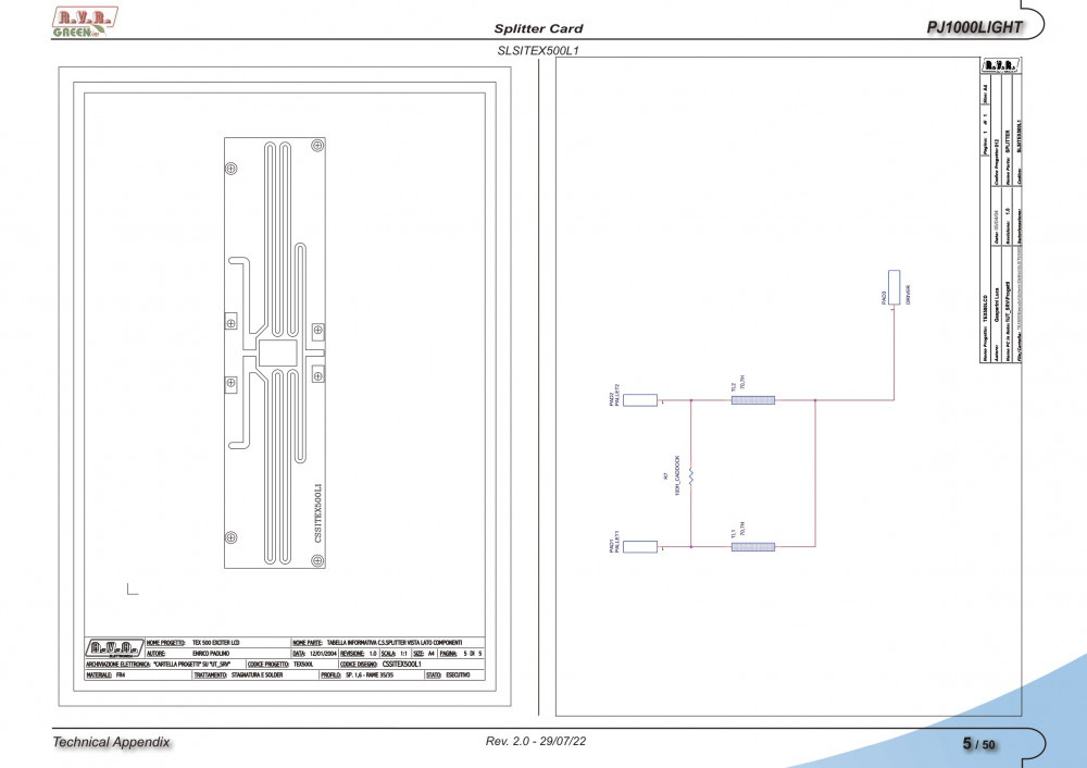 PJ1000LIGHT technical annex page 7