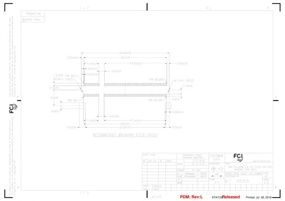 59355-052FSLF technical drawing page 2