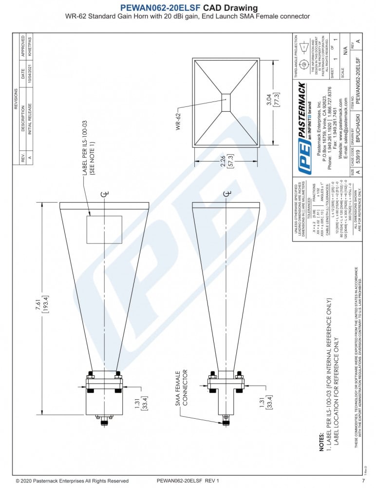 PEWAN062-20ELSF datasheet page 7