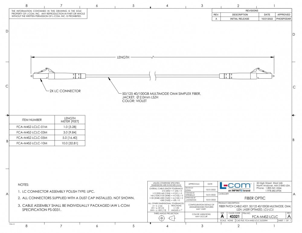 FCA-M4SZ-LCLC-05M technical document preview