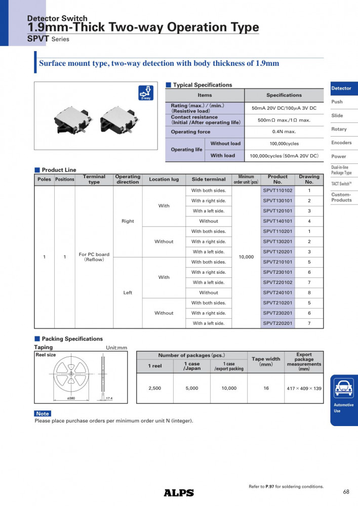 SPVT110102 technical document page 1