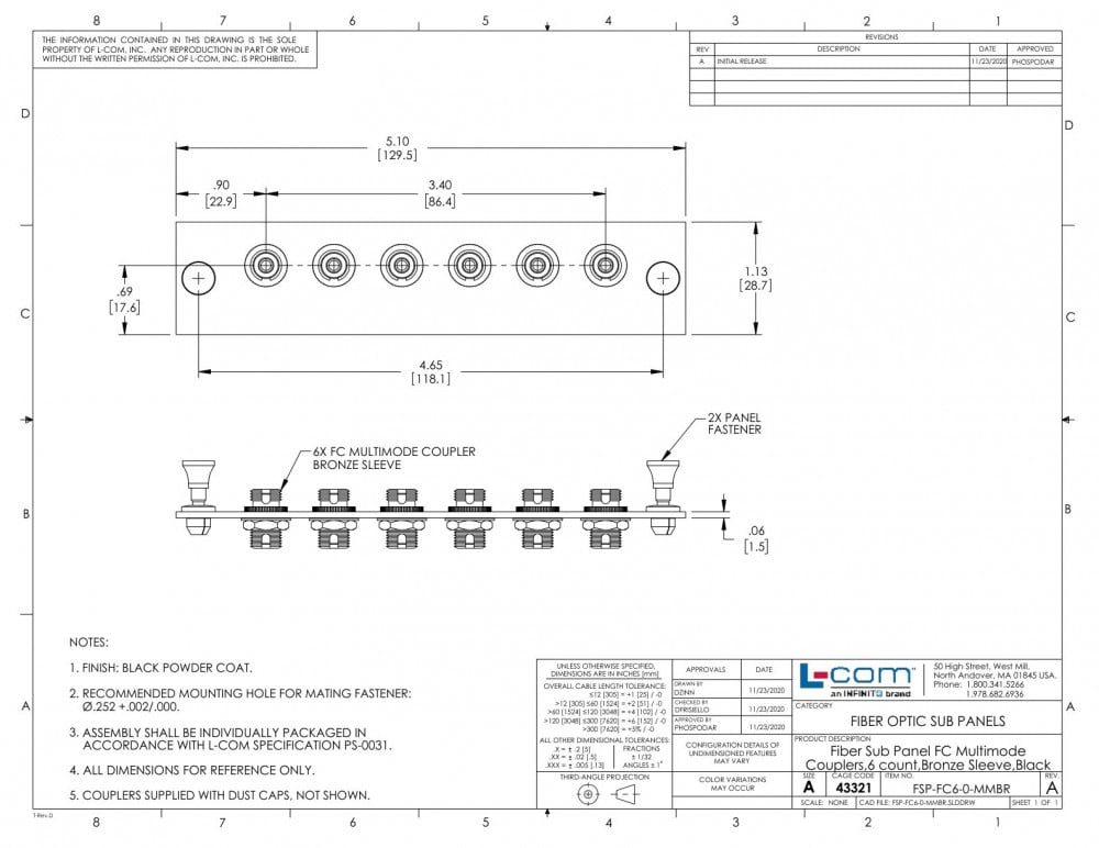 FSP-FC6-0-MMBR product document page