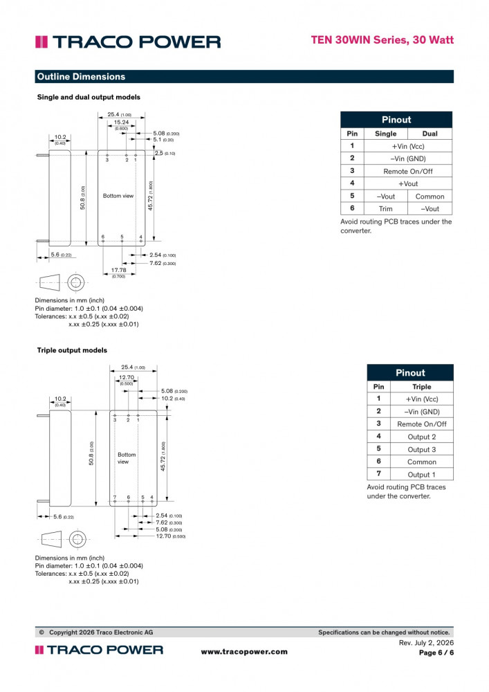 TEN 30WIN product documentation, page 6
