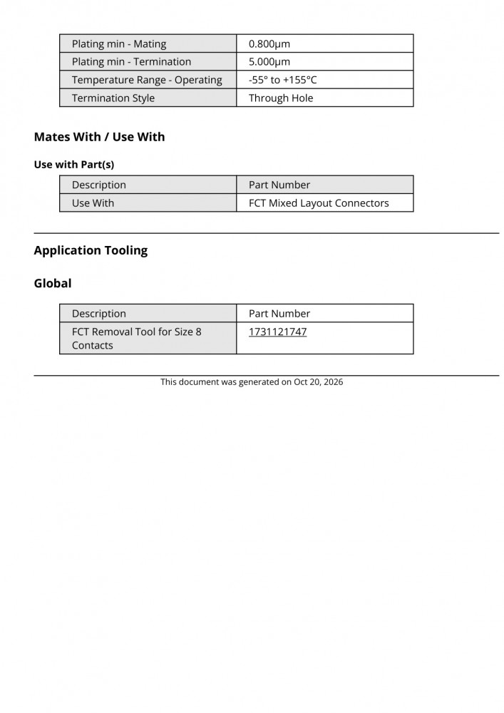 MOLEX 1731121210 technical document page 3