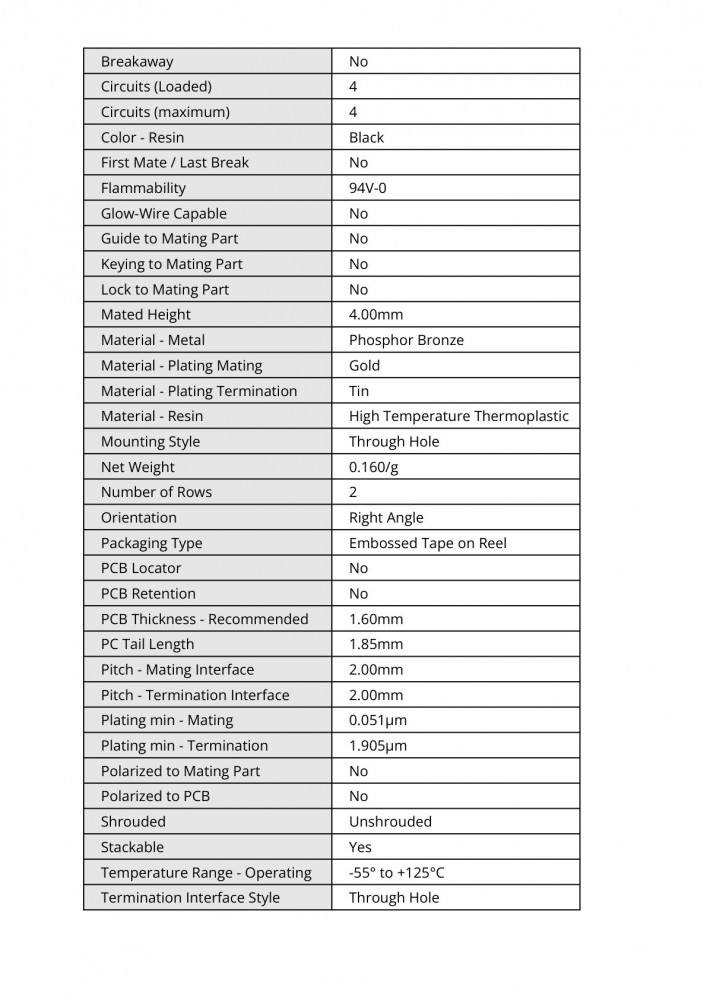 Molex 877608011 technical document preview, page 3