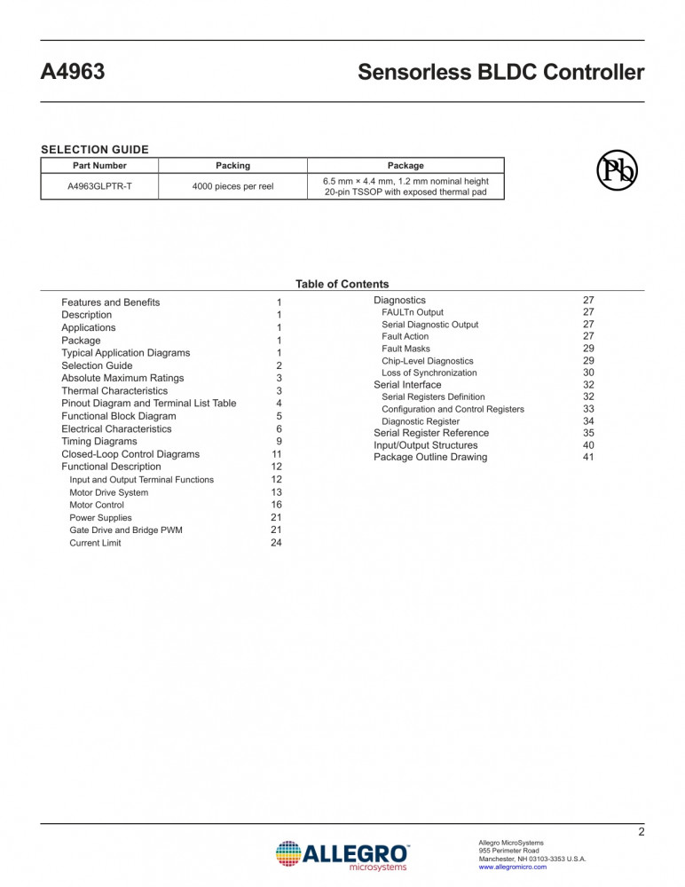 A4963 datasheet page 2