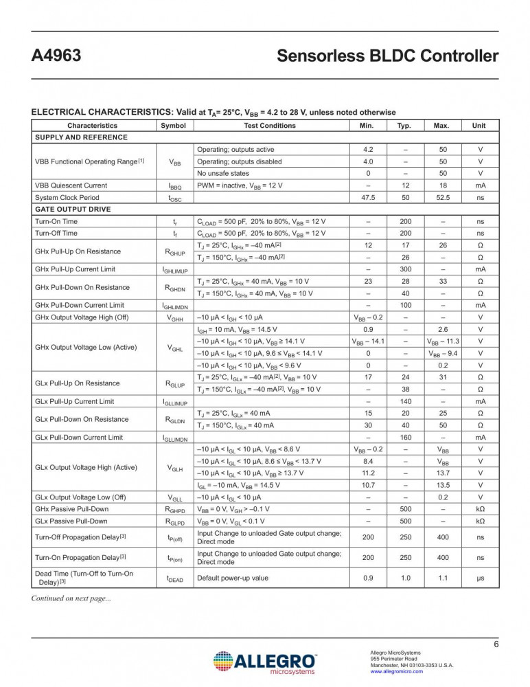 A4963 datasheet page 6