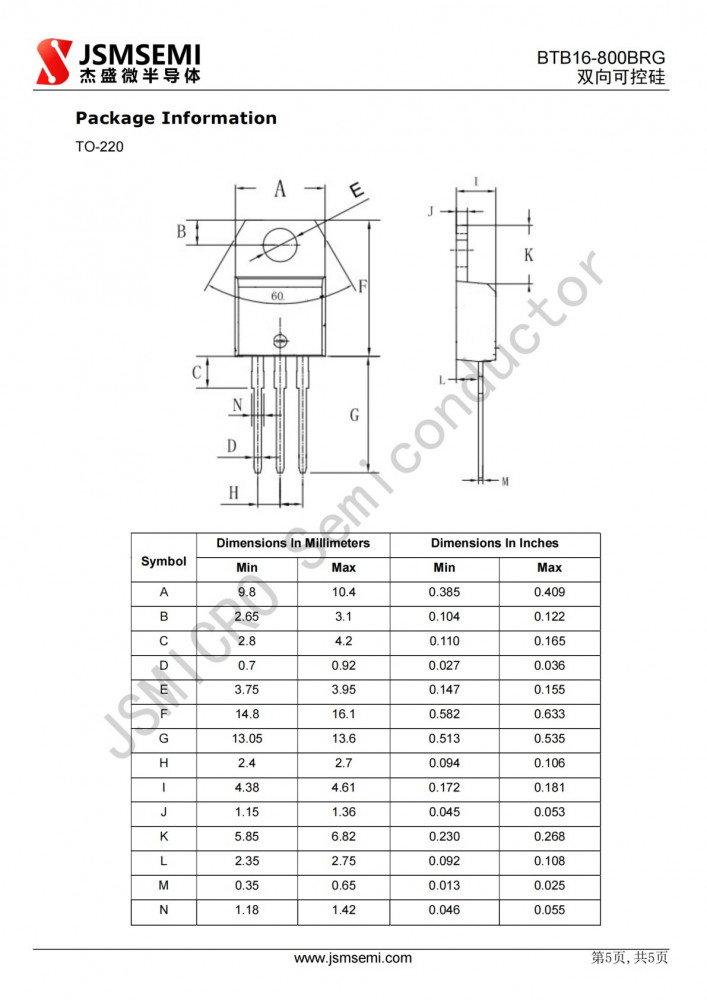 BTB16-800BRG-JSM datasheet page 5