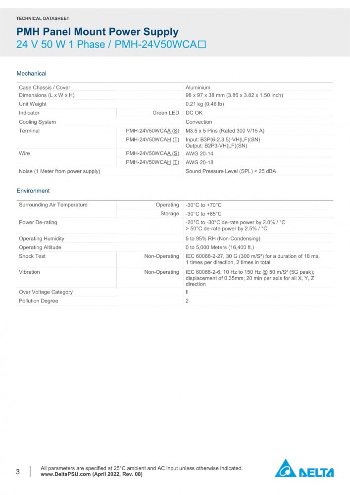 PMH-24V50WCAA datasheet page 3