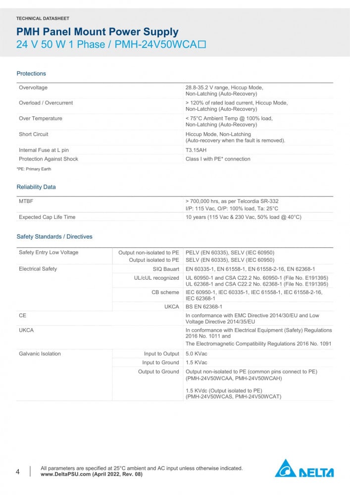 PMH-24V50WCAA datasheet page 4