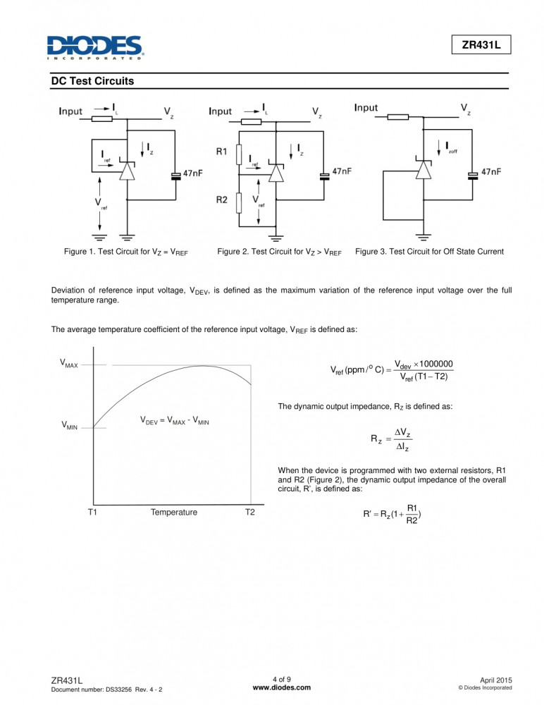 ZR431L datasheet page 4