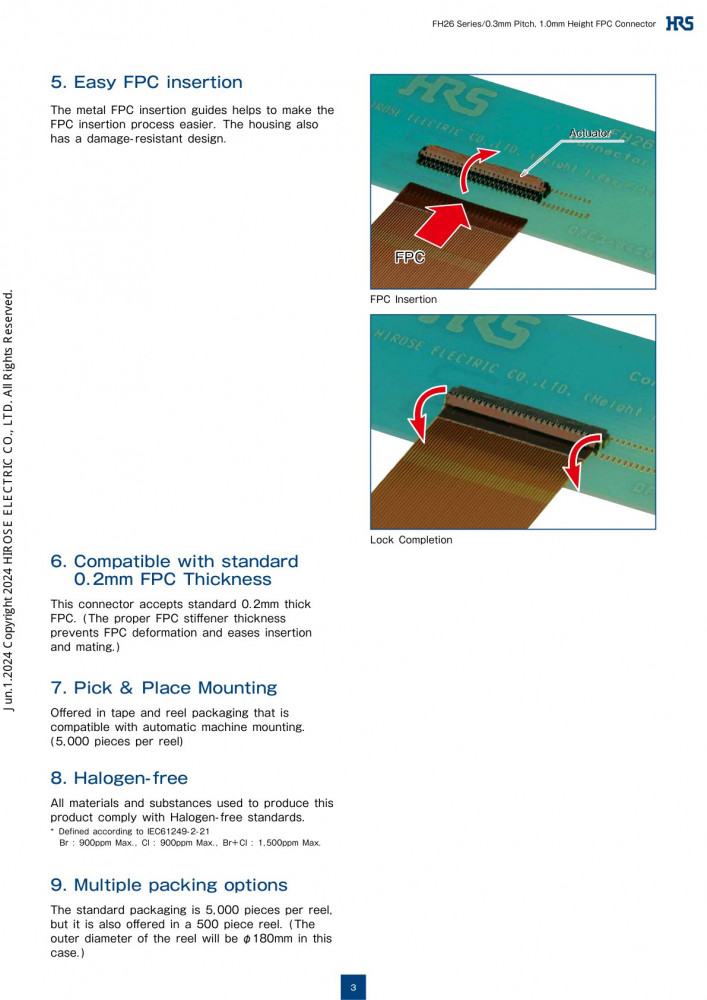 FH26W datasheet page 3