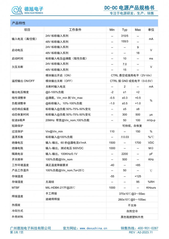 URA2405S-6WR3 datasheet page 2