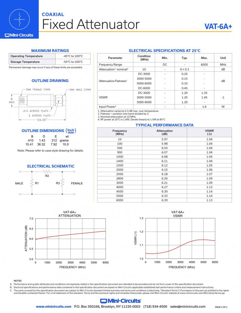 VAT-6A+ technical document page 2