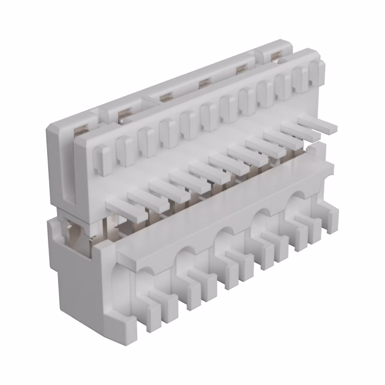 Appli-Mate RAST Power IDT Housing, 5.00mm Pitch, Direct/Indirect, Female, 4 Circuits, Code Keys B, C, D, E, F and G Removed, Open End Walls