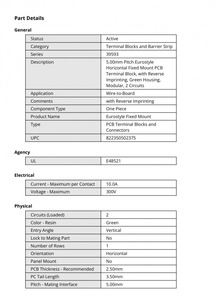 Molex drawing image, page 2