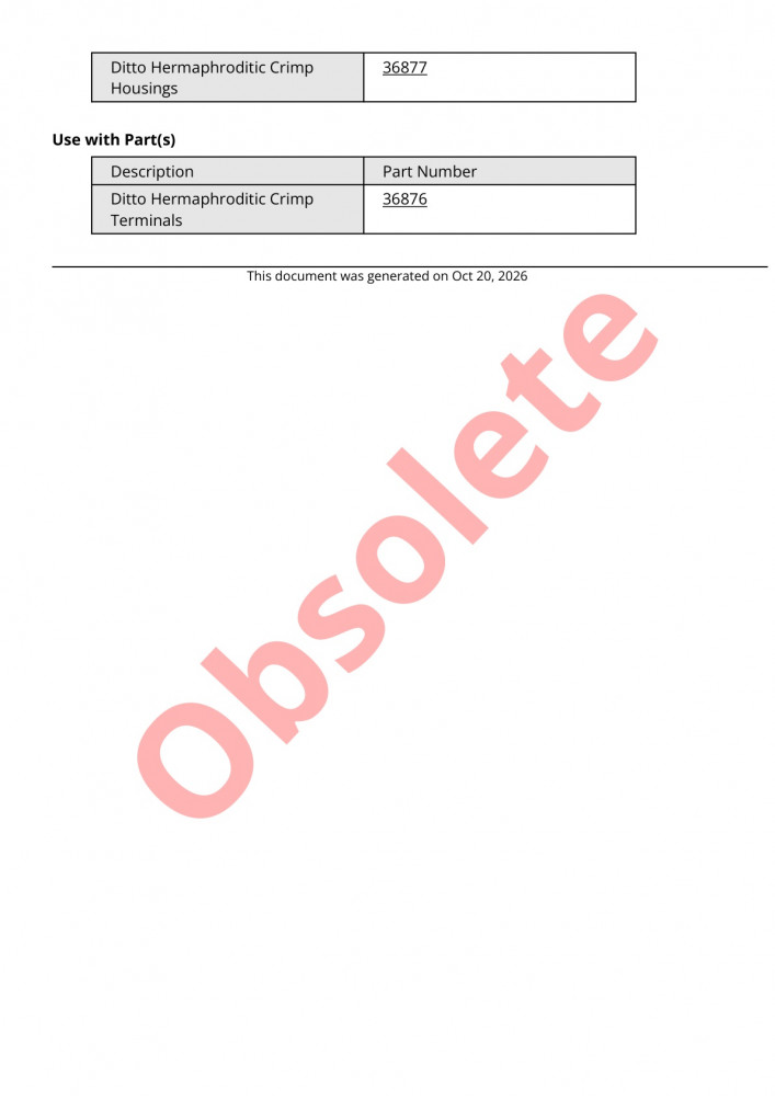 Technical document image 3 for MOLEX 368770005