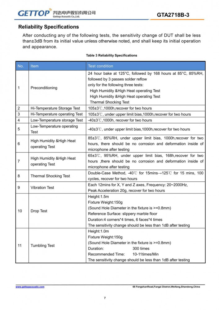 GTA2718B-3 technical document page 7